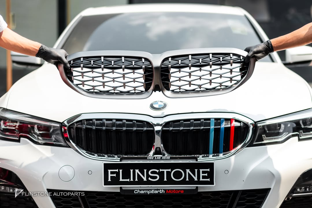 ติดตั้งกระจังหน้า Diamond Cerium Grey สำหรับ BMW G20 – FLINSTONE AUTOPARTS